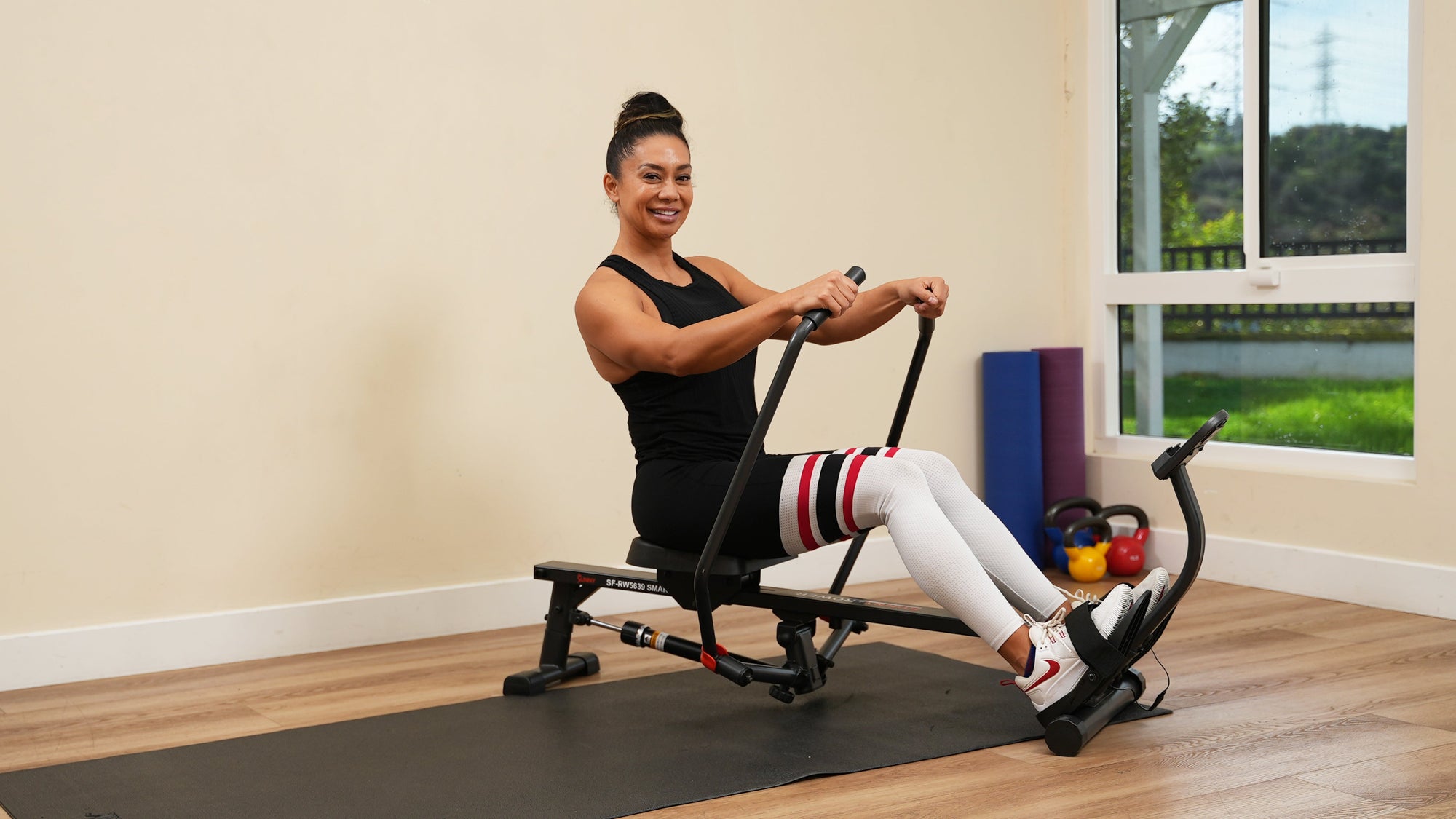 10-Minute Full Motion Rower Workout | Sunny Health & Fitness