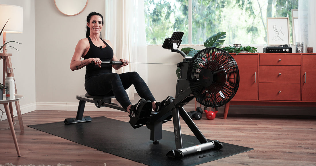 Rowing Pyramid Workout for Beginners - 20 Minutes | Sunny Health & Fitness