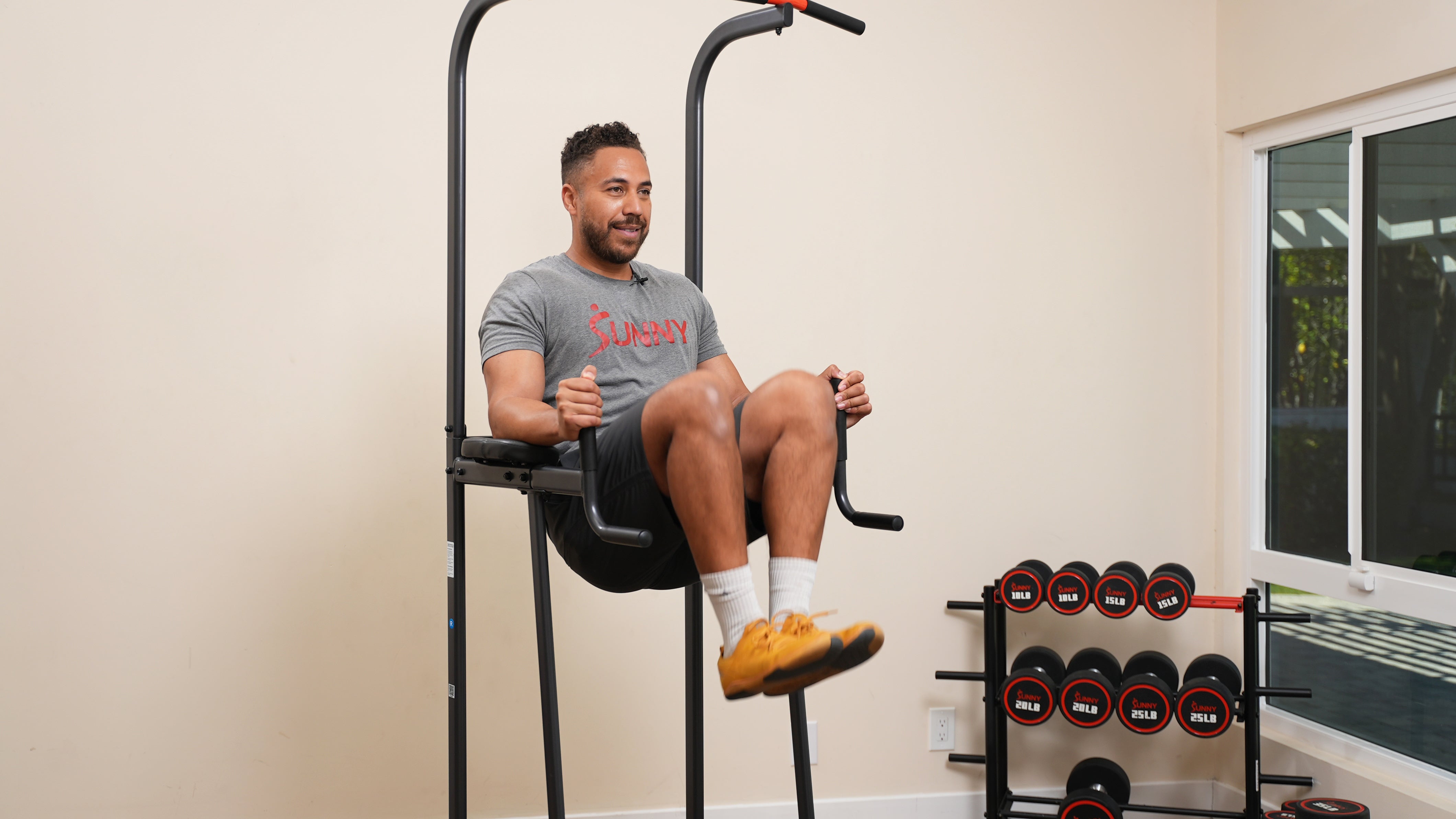 20-Minute Power Tower Workout | Sunny Health & Fitness