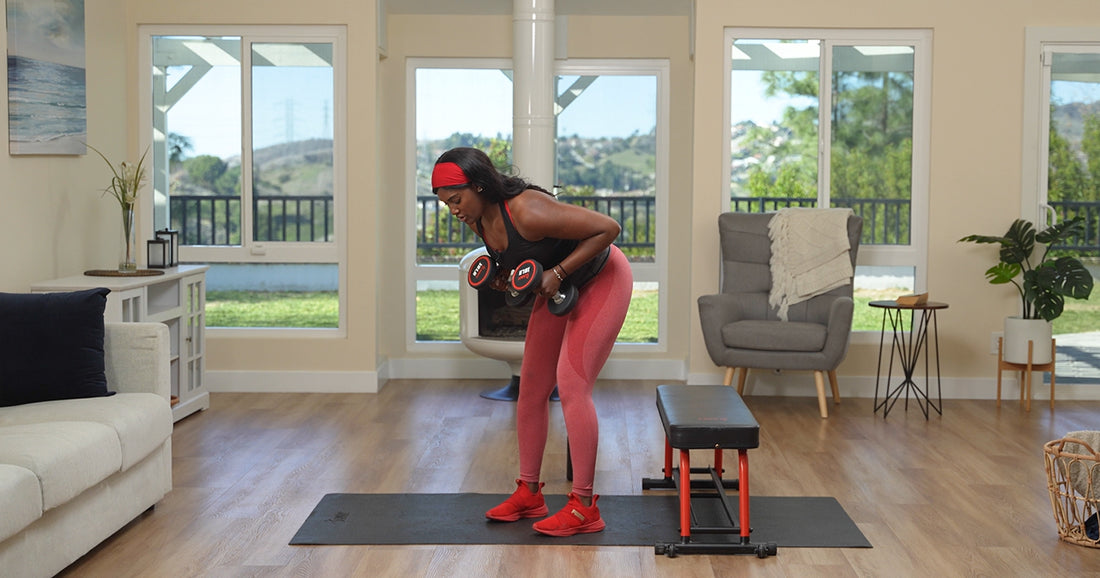 20-Minute Total Strength Workout w/ Dumbbells | Sunny Health & Fitness