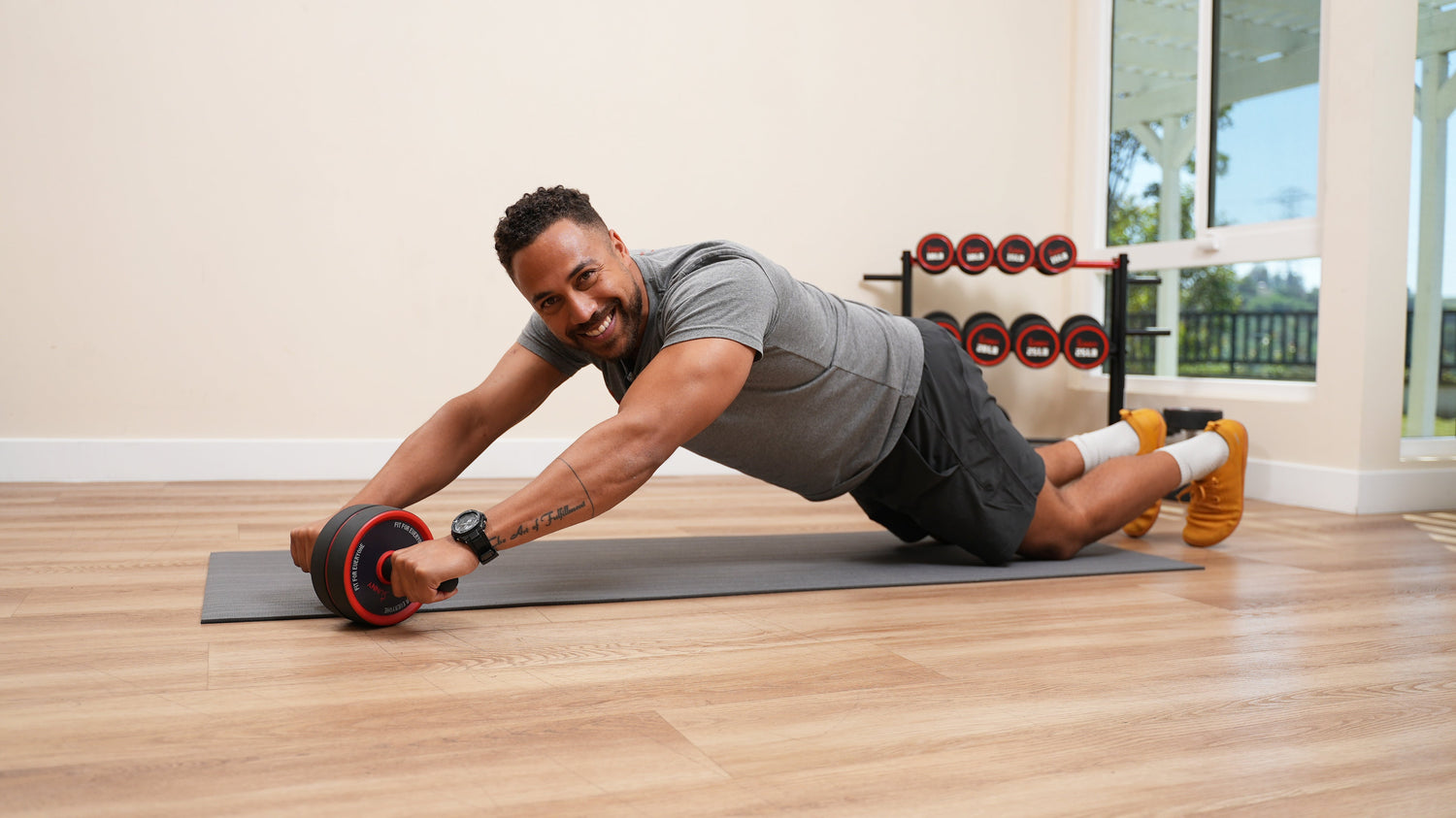 5-Minute Ab Roller Workout | Sunny Health & Fitness