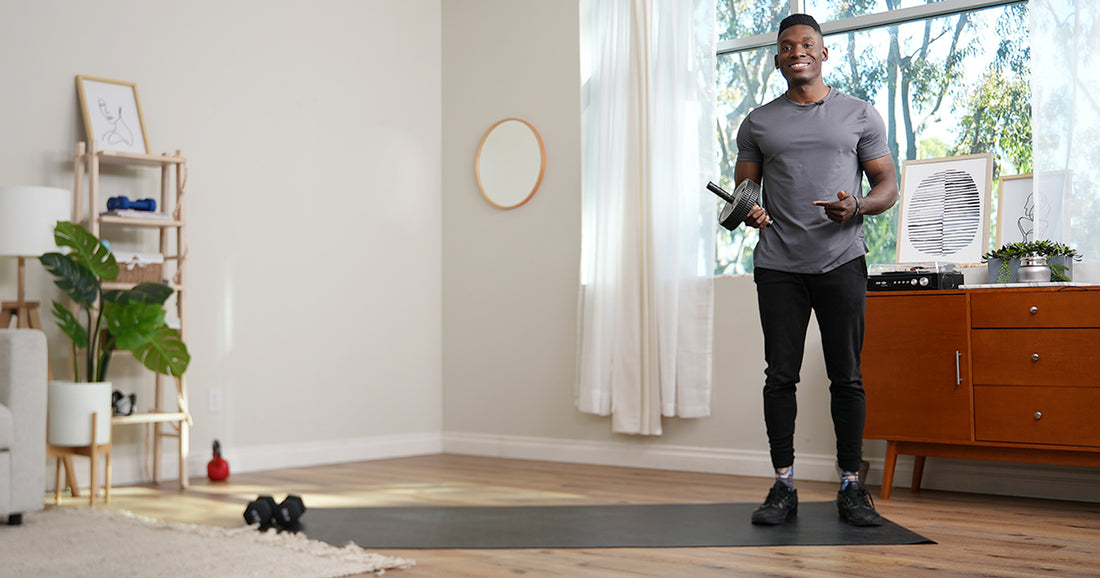 10-Minute Intermediate Ab Wheel Workout | Sunny Health & Fitness