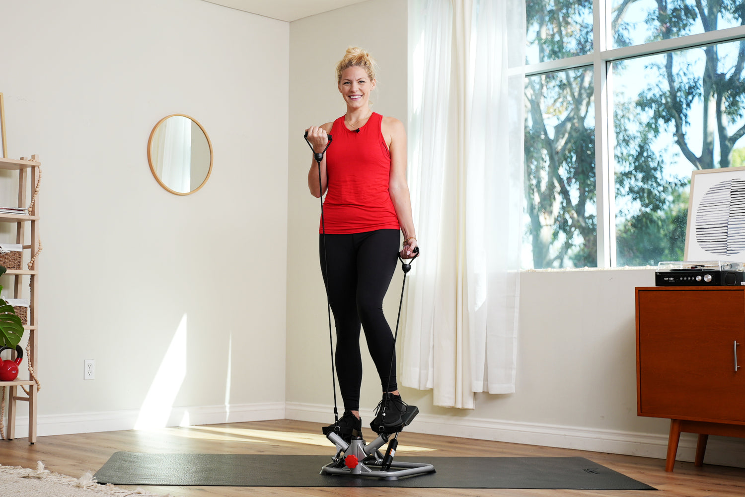 15 Minute Mini Stepper Burn Out Workout | Sunny Health & Fitness