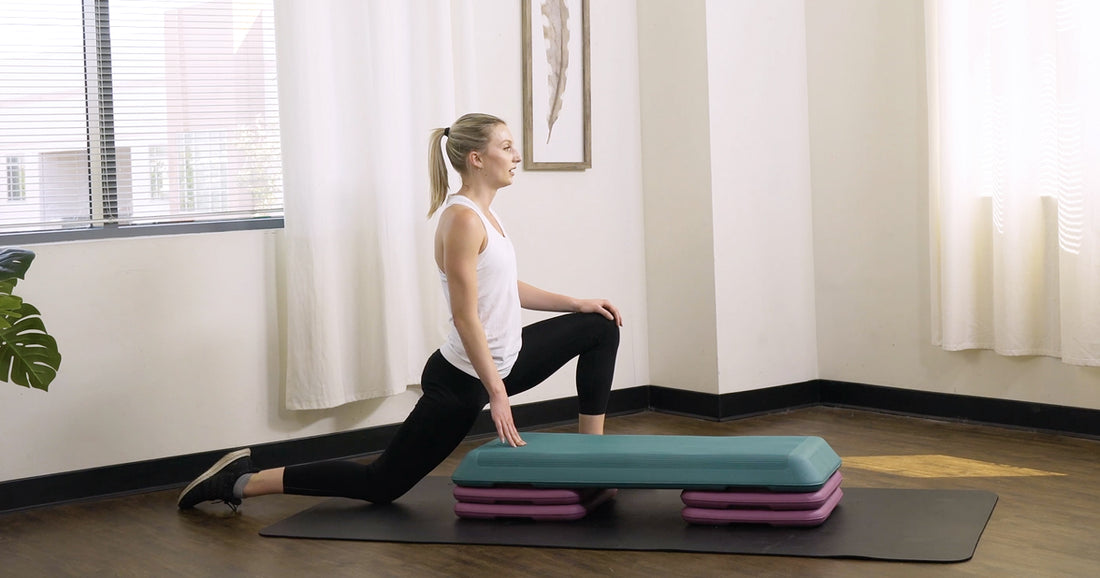 Tone & Tighten Intermediate Full Body Aerobic Step Workout | Sunny ...