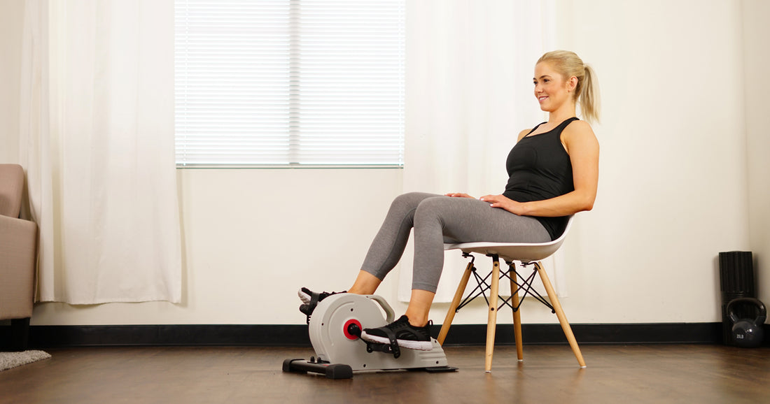 Under Desk Bike Tabata Workout | Sunny Health & Fitness