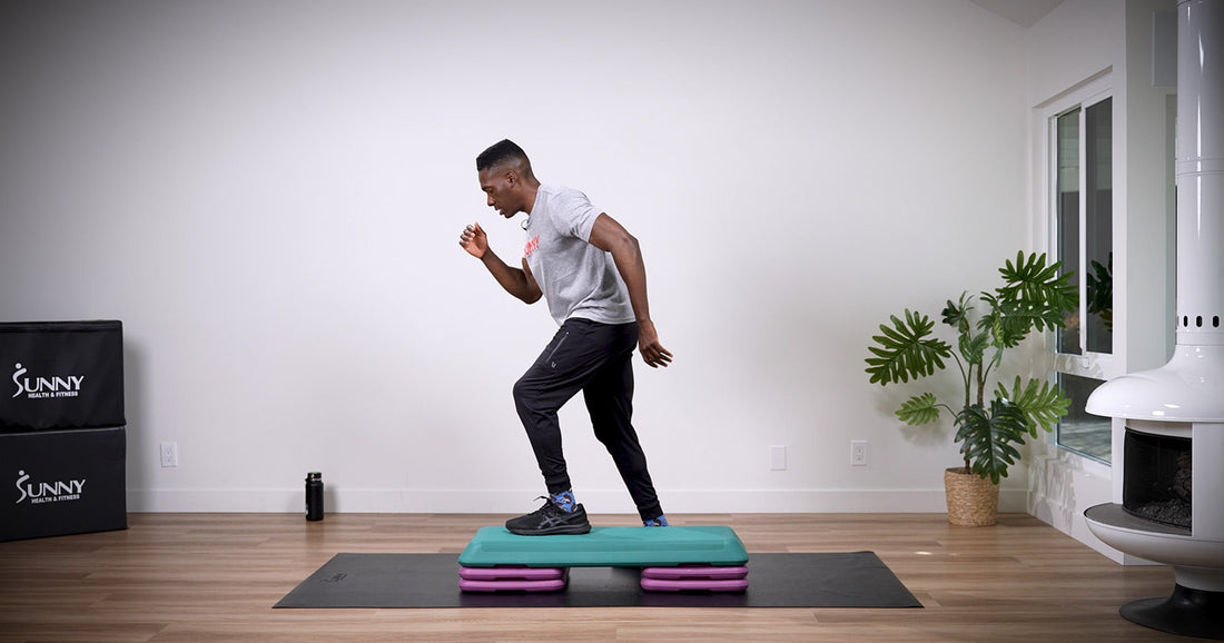 Beginner Aerobic Step Workout | 20 Minutes | Sunny Health & Fitness