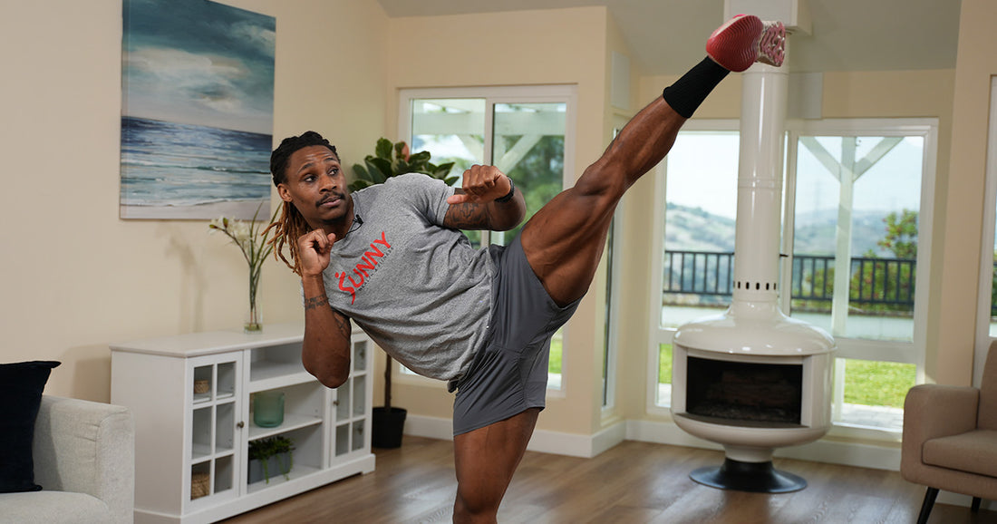 15-Minute Cardio Kickboxing Workout | Sunny Health & Fitness