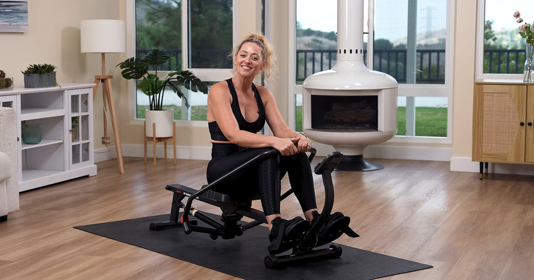 Single Arm Row Challenge | Hydraulic Full Motion Rower Workout | Sunny ...