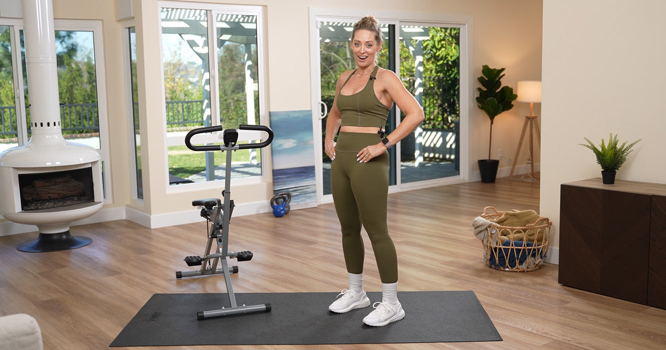 20 min Row-N-Ride Interval Strength Training | Sunny Health & Fitness