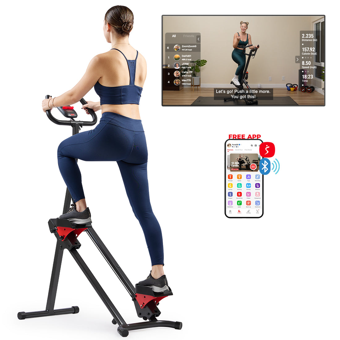 Foldable Smart Cardio Step Climber | Sunny Health & Fitness | Sunny ...