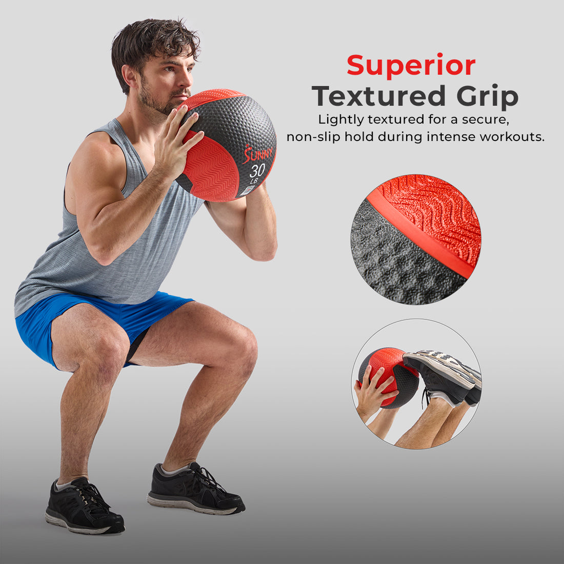 Medicine Ball 4 - 30 LB | Sunny Health & Fitness | Sunny Health & Fitness