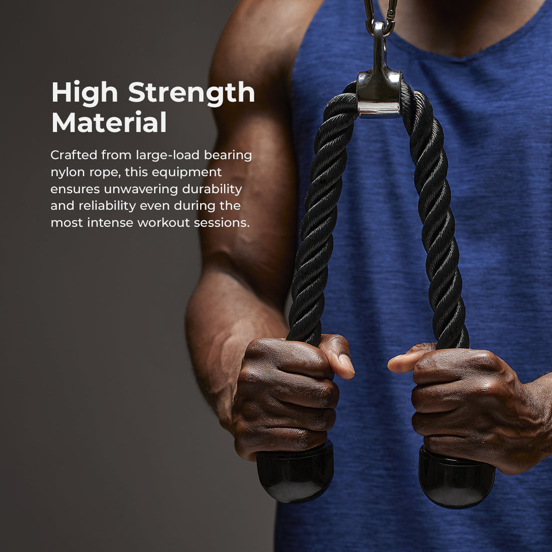 Tricep Rope Cable Attachment | Sunny Health & Fitness
