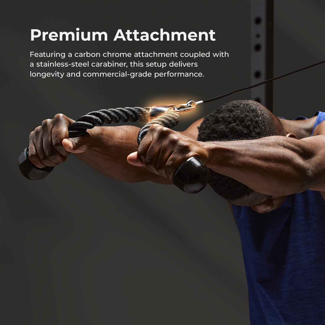 Tricep Rope Cable Attachment | Sunny Health & Fitness
