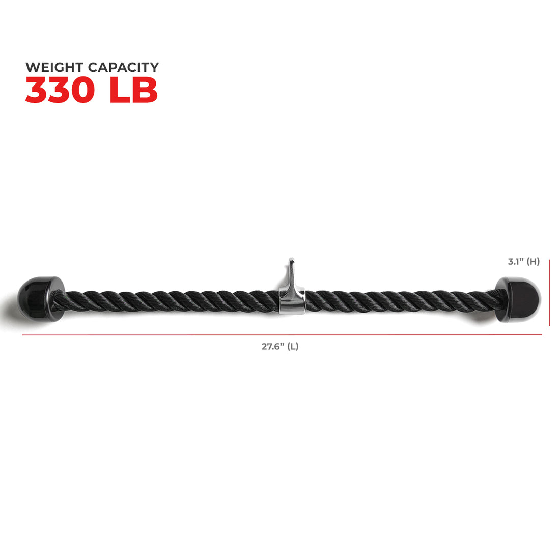 Tricep Rope Cable Attachment | Sunny Health & Fitness