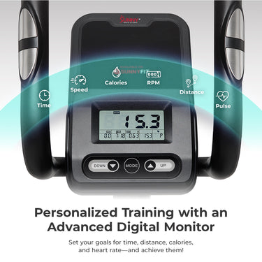 Ultra Silent Smart Elliptical Exerciser with 16” Long Stride Training ...