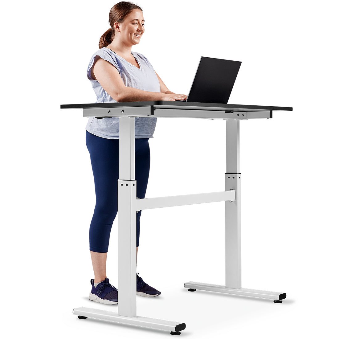 Multi-Purpose Air-Drive Adjustable Standing Desk | Sunny Health ...