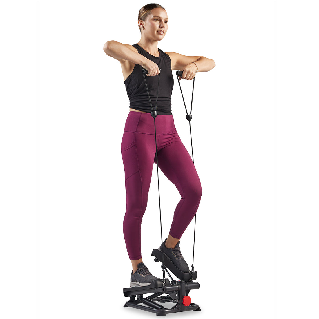 Smart Advanced Stair Exercise Stepper With Exercise Bands | Sunny ...