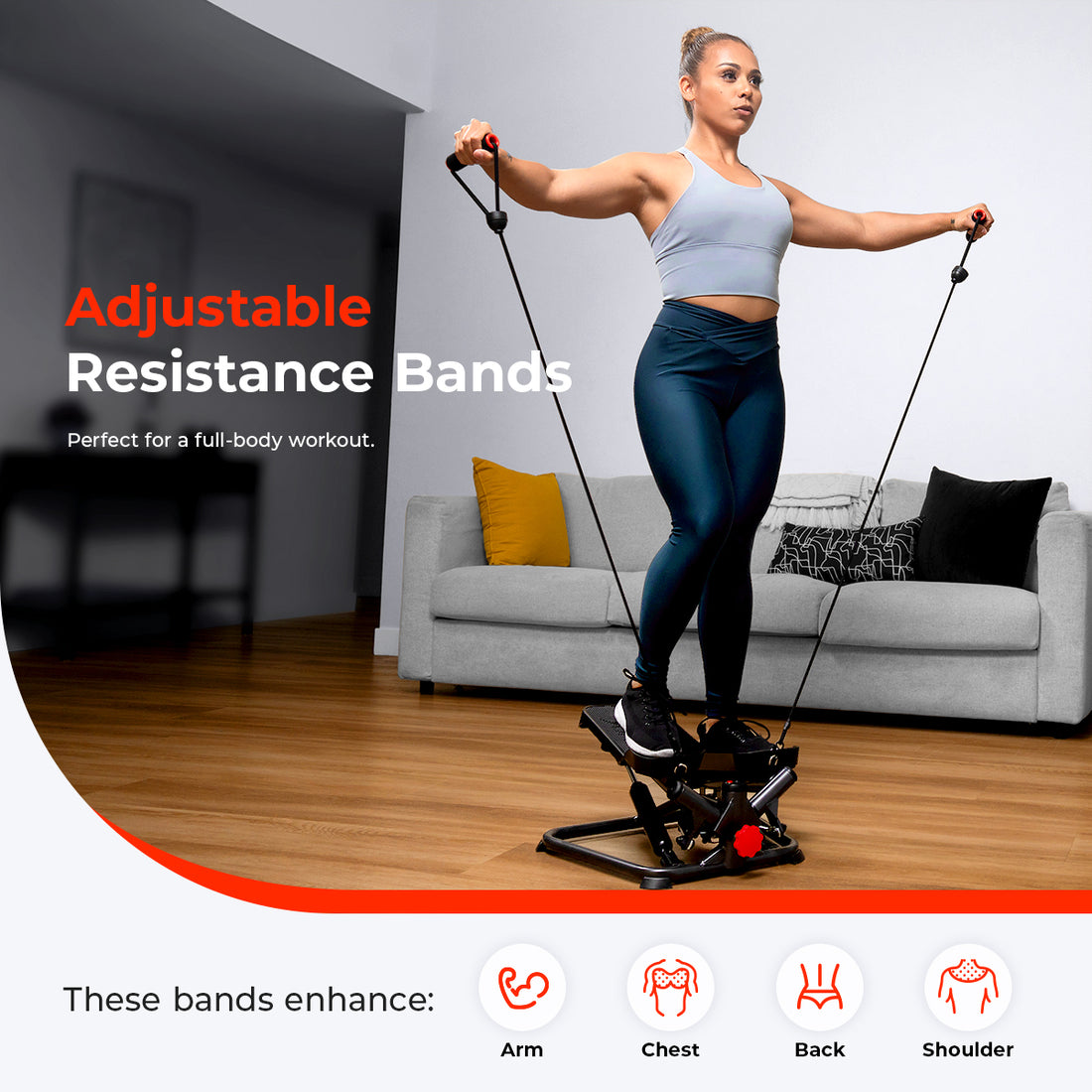 Smart Twist Exercise Stepper Machine | Sunny Health & Fitness | Sunny ...