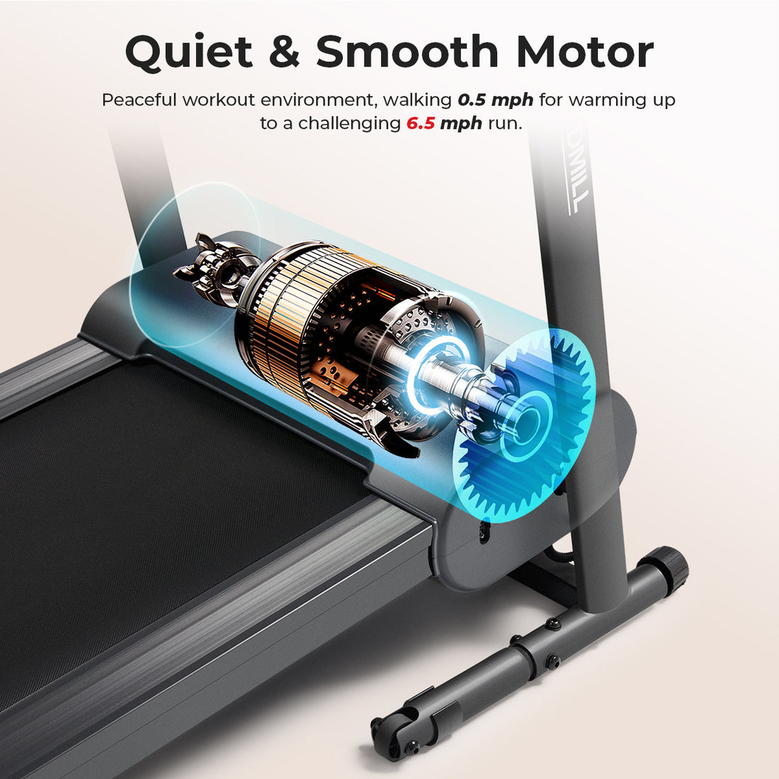 Compact Motorized Smart Treadmill with Easy Assembly & Folding | Sunny ...