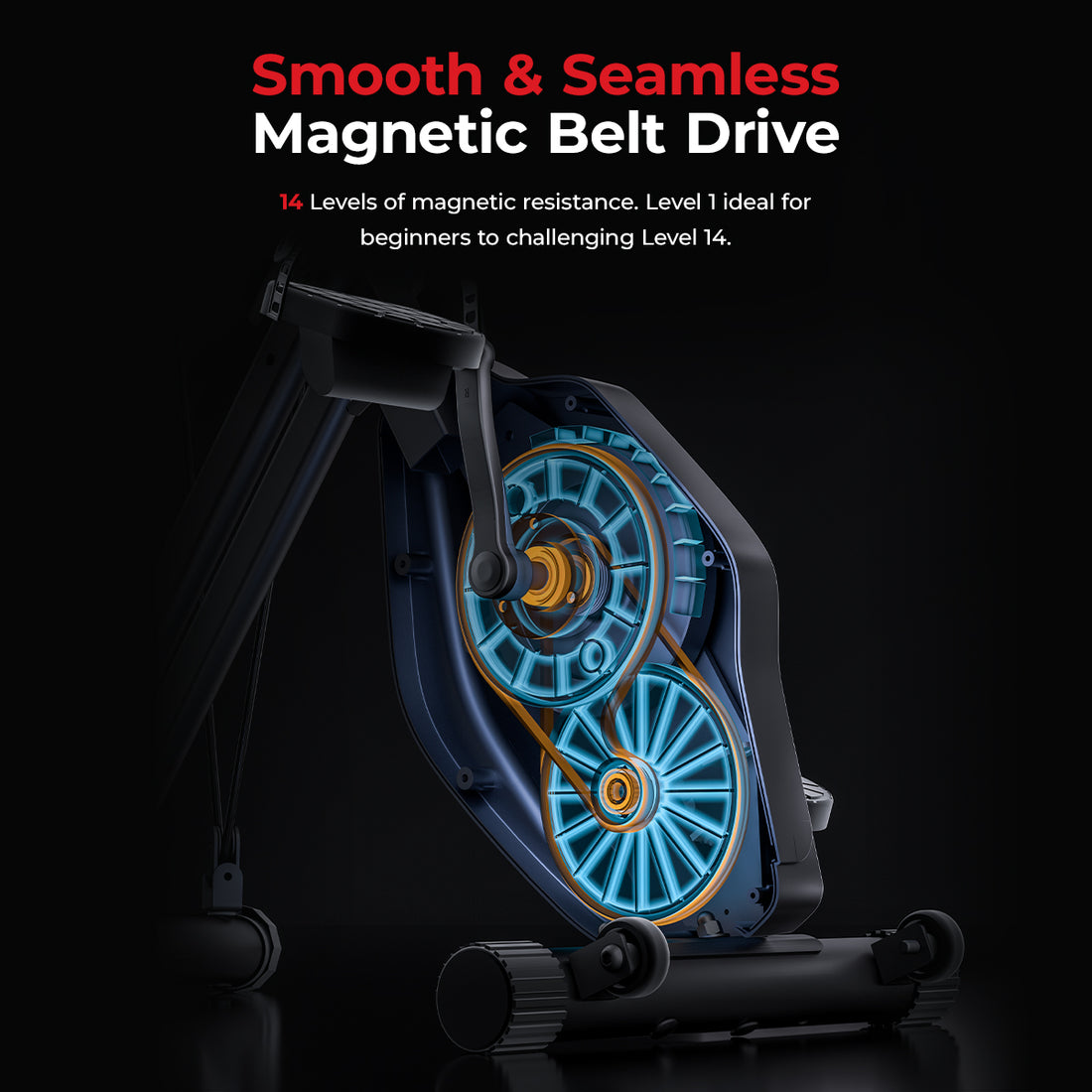 Foldable Magnetic Recumbent Exercise X-Bike | Sunny Health & Fitness ...