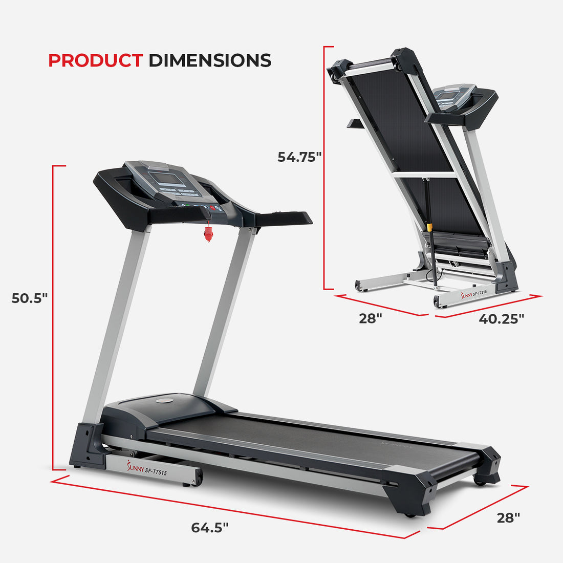 Auto Incline Treadmill with Speakers, Bluetooth, Phone Function | Sunny ...