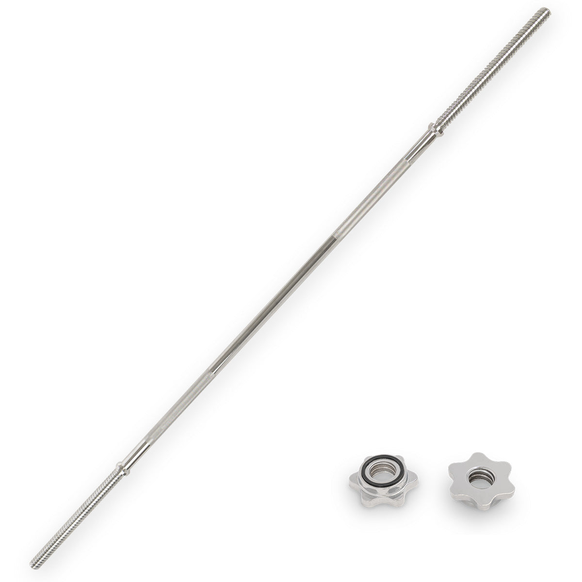 60" (5 ft) Threaded Barbell | Home Gym | Sunny Health & Fitness | Sunny ...