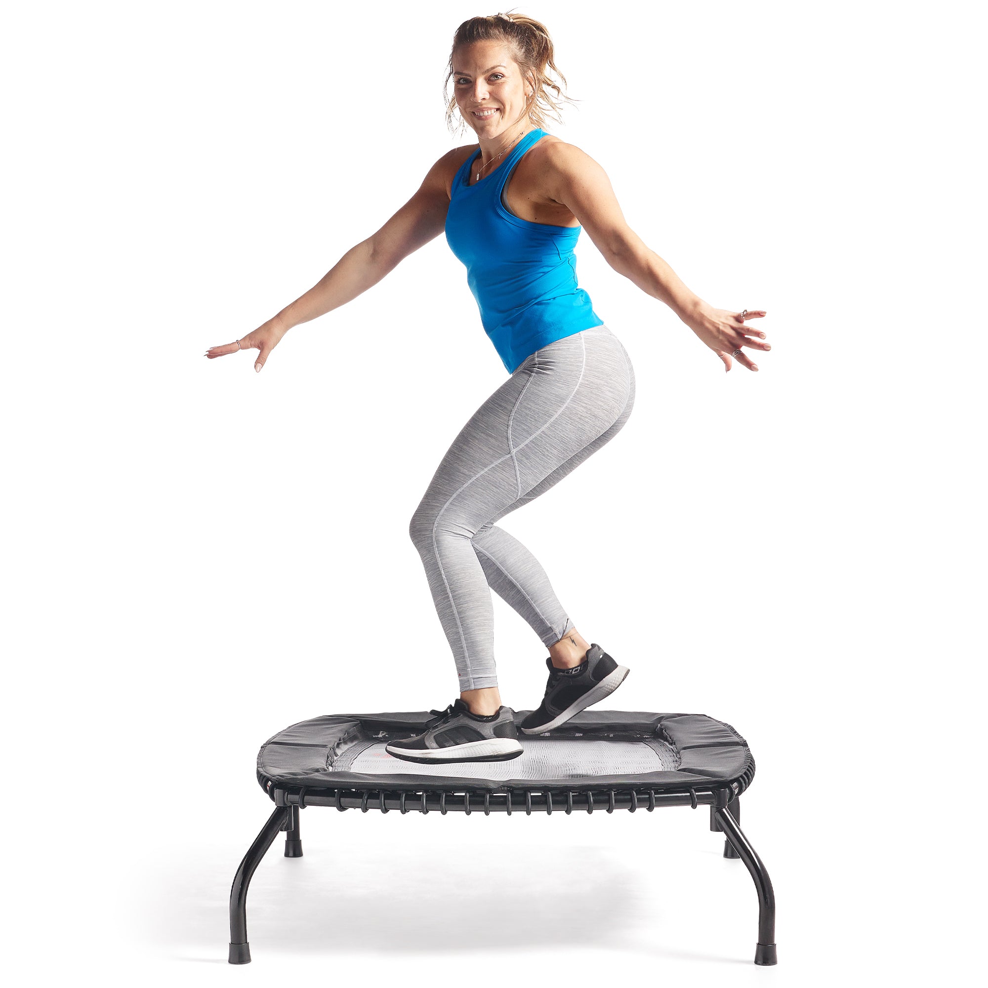 Premium Indoor & Outdoor Exercise Trampoline | Sunny Health & Fitness ...