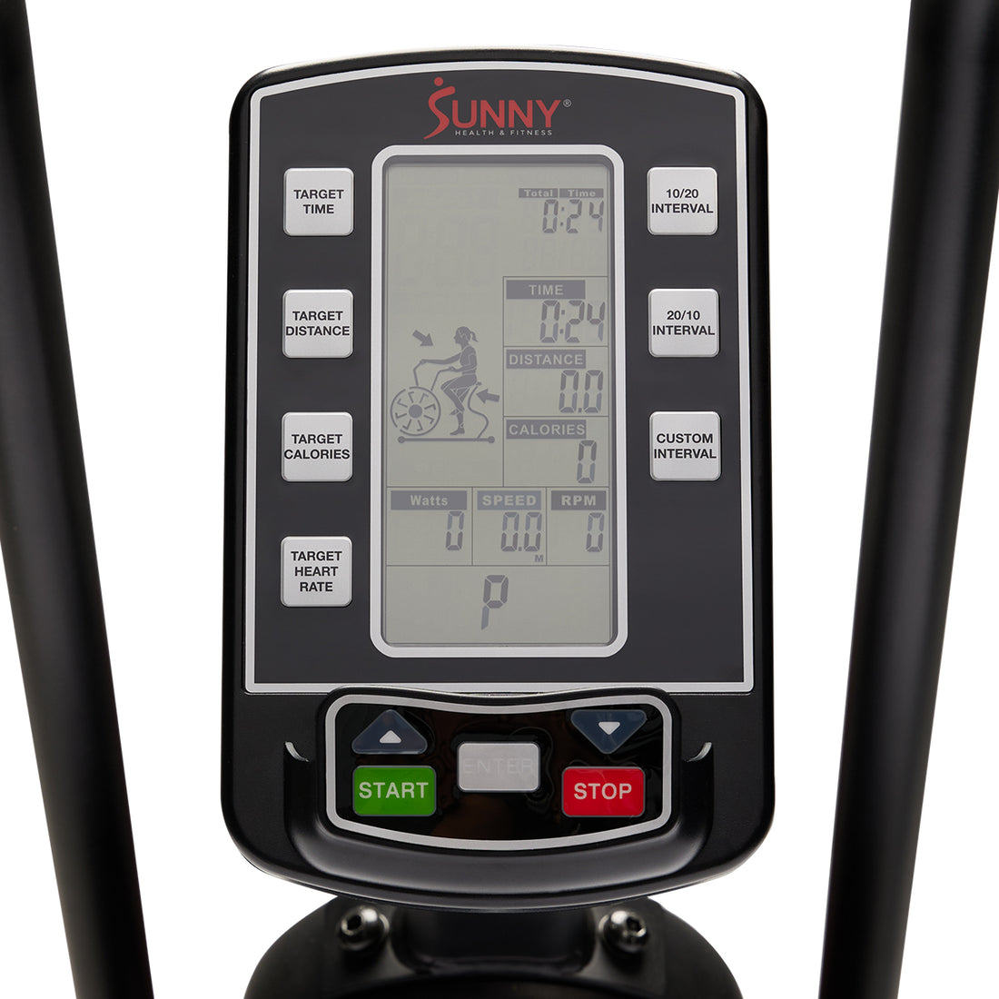 Tornado Smart Advanced Air Resistance Exercise Bike | Sunny Health & Fitness | Sunny Health and ...