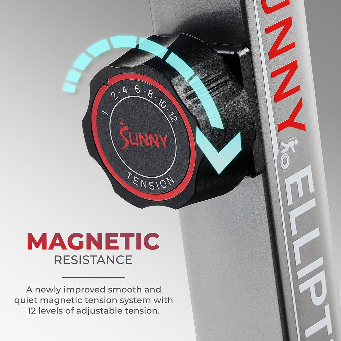Smart Elite Long Stride Length Magnetic Elliptical | Sunny Health ...