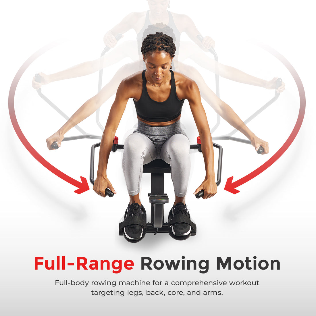 Smart Compact Full Motion Rowing Machine with 12 Levels Hydraulic ...