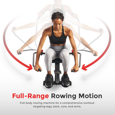 Smart Compact Full Motion Rowing Machine with 12 Levels Hydraulic ...