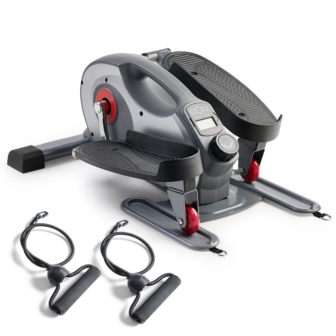 Smart Stand/Sit Mini Elliptical Exercise Trainer with Resistance Bands ...