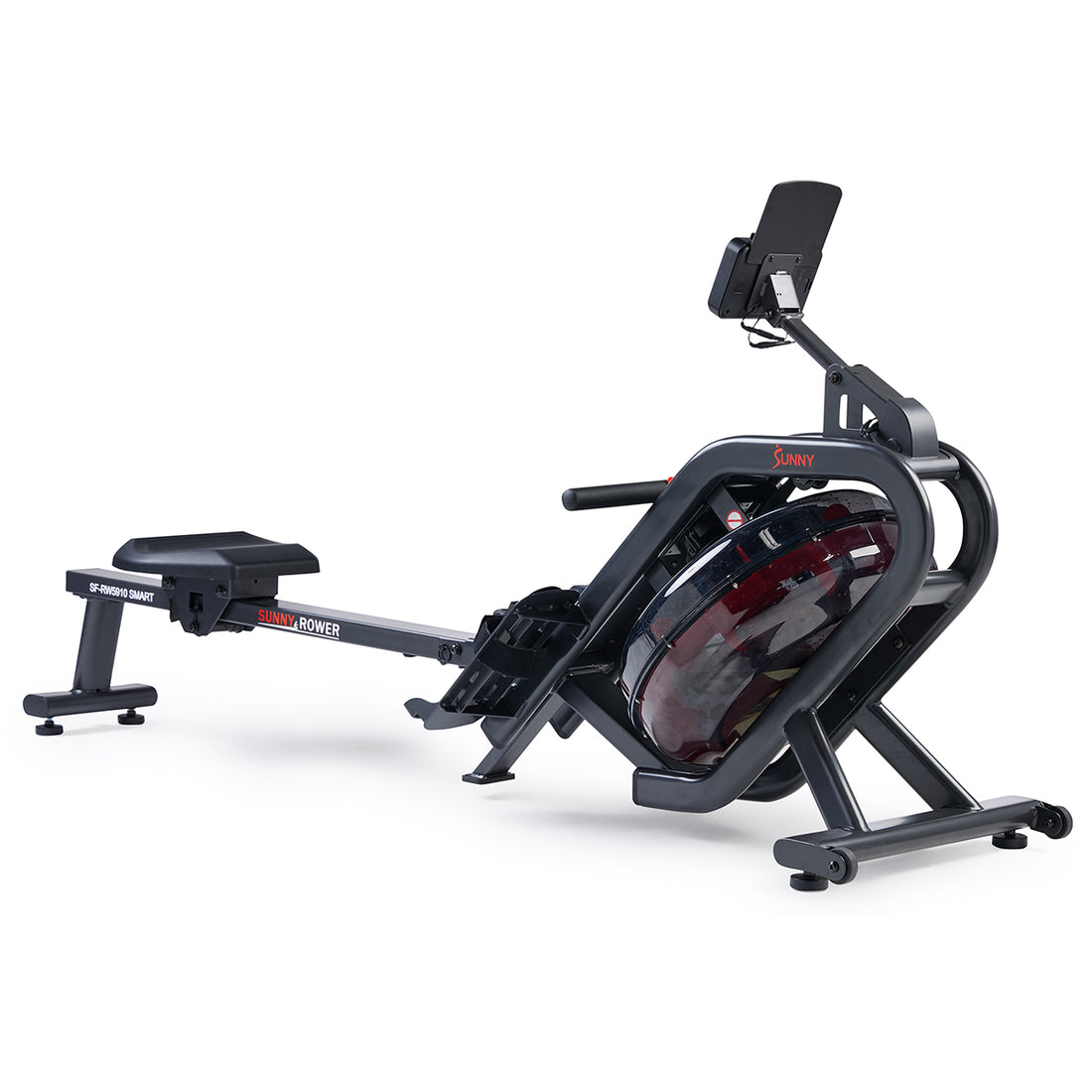 Phantom Hydro Premium SMART Water Rowing Machine with Angled Water Tank ...