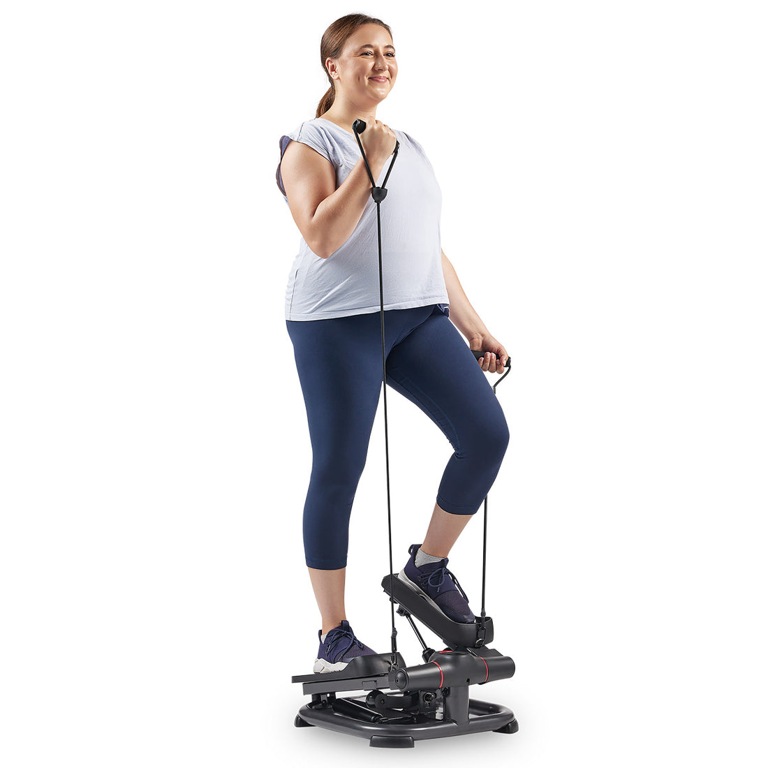 Smart Heavy Duty Power Stepper with Exercise Bands | Sunny Health ...