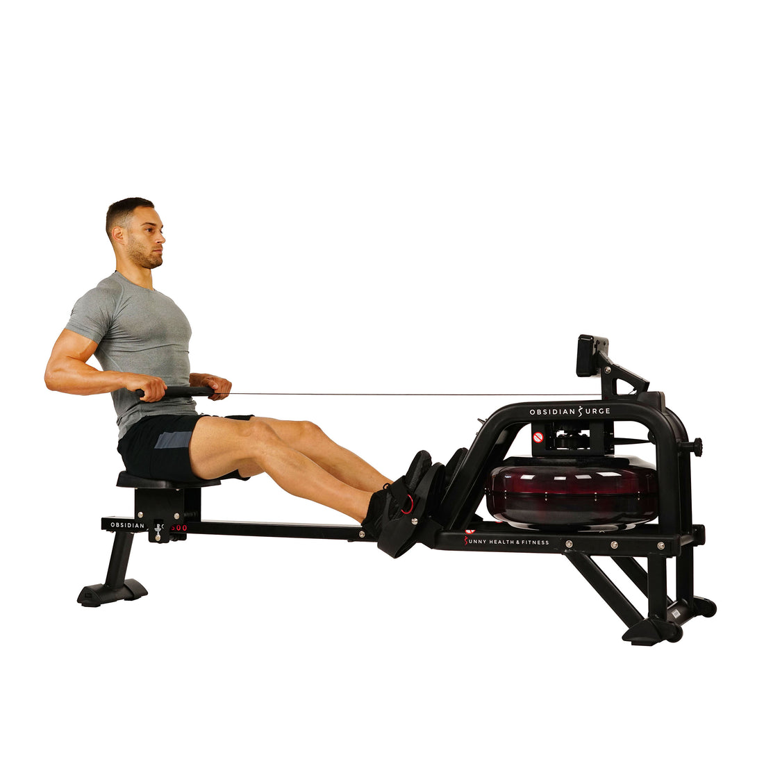 Water Rowing Machine | Obsidian Surge | Free Shipping | Sunny Health ...