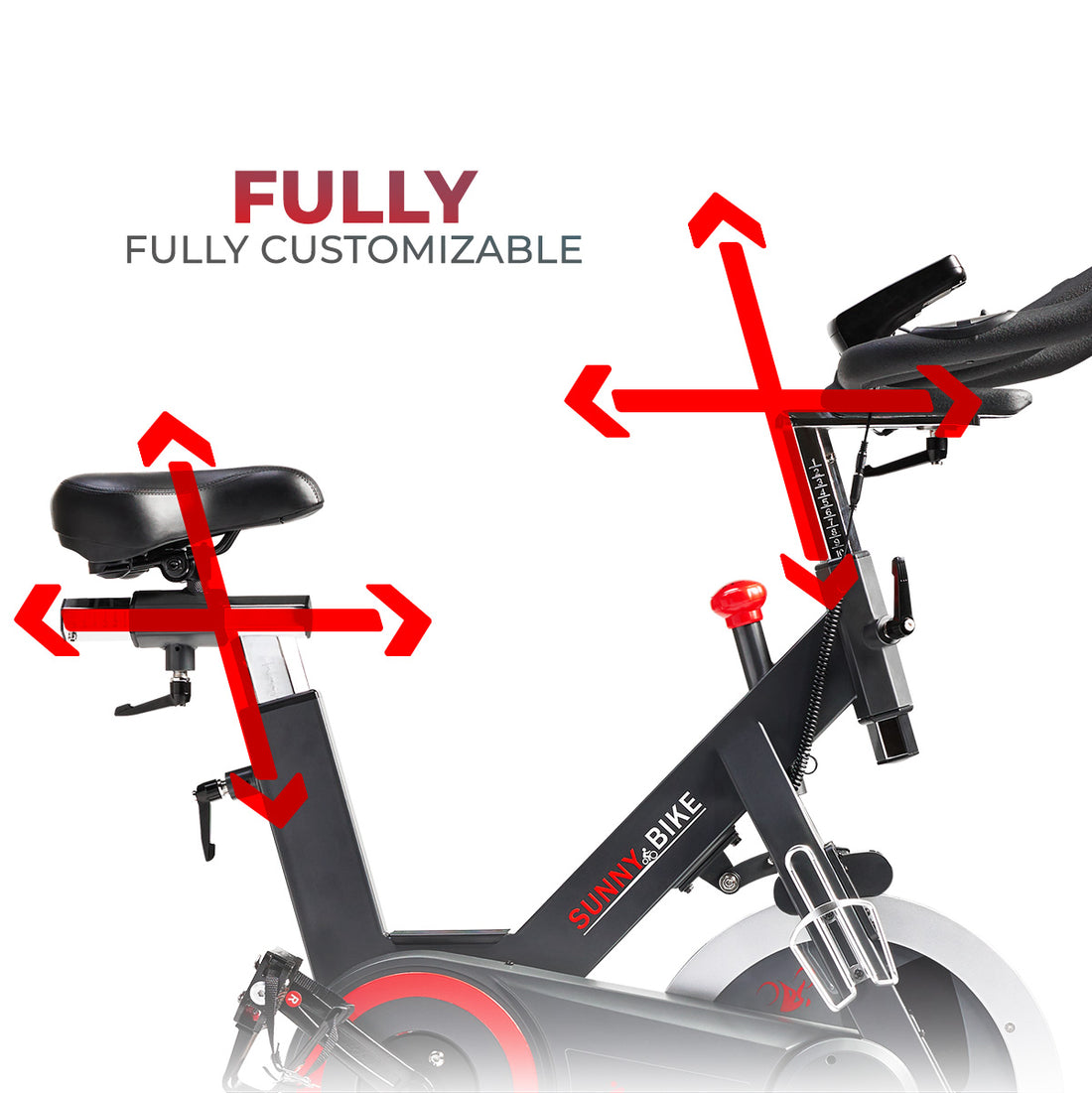 Premium Smart Magnetic Belt Drive Indoor Cycling Exercise Bike with 40LB Flywheel | Sunny Health ...