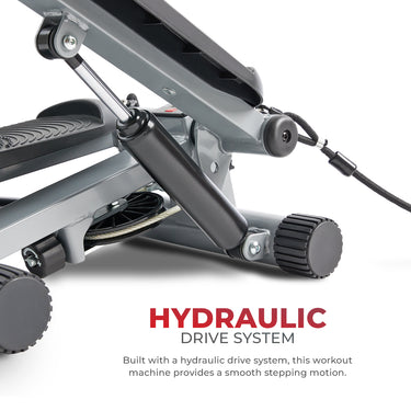 Mini Stepper with Resistance Bands Step Machine w/ LCD Monitor | Sunny ...