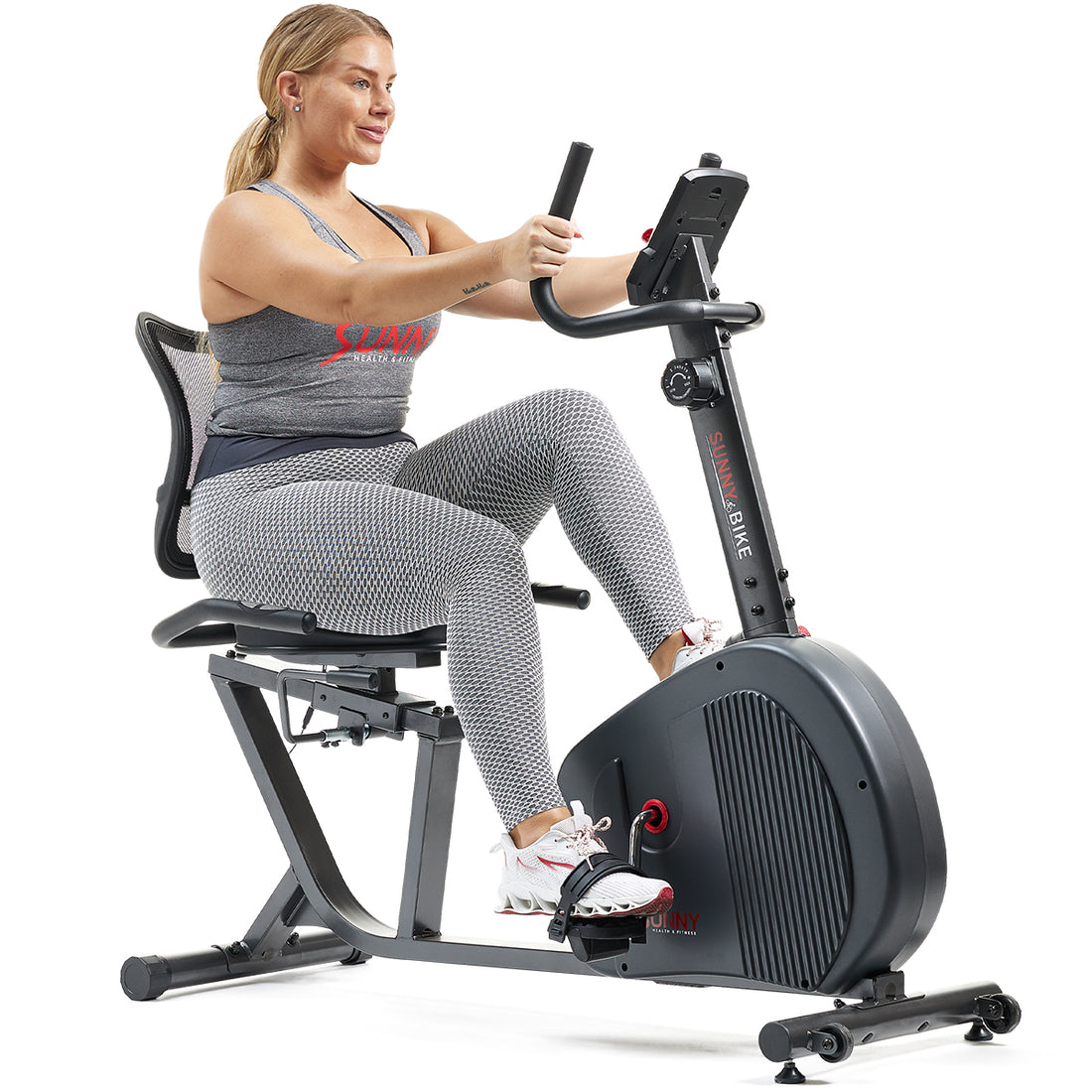 Endurance Series Magnetic Smart Recumbent Exercise Bike | Sunny Health ...