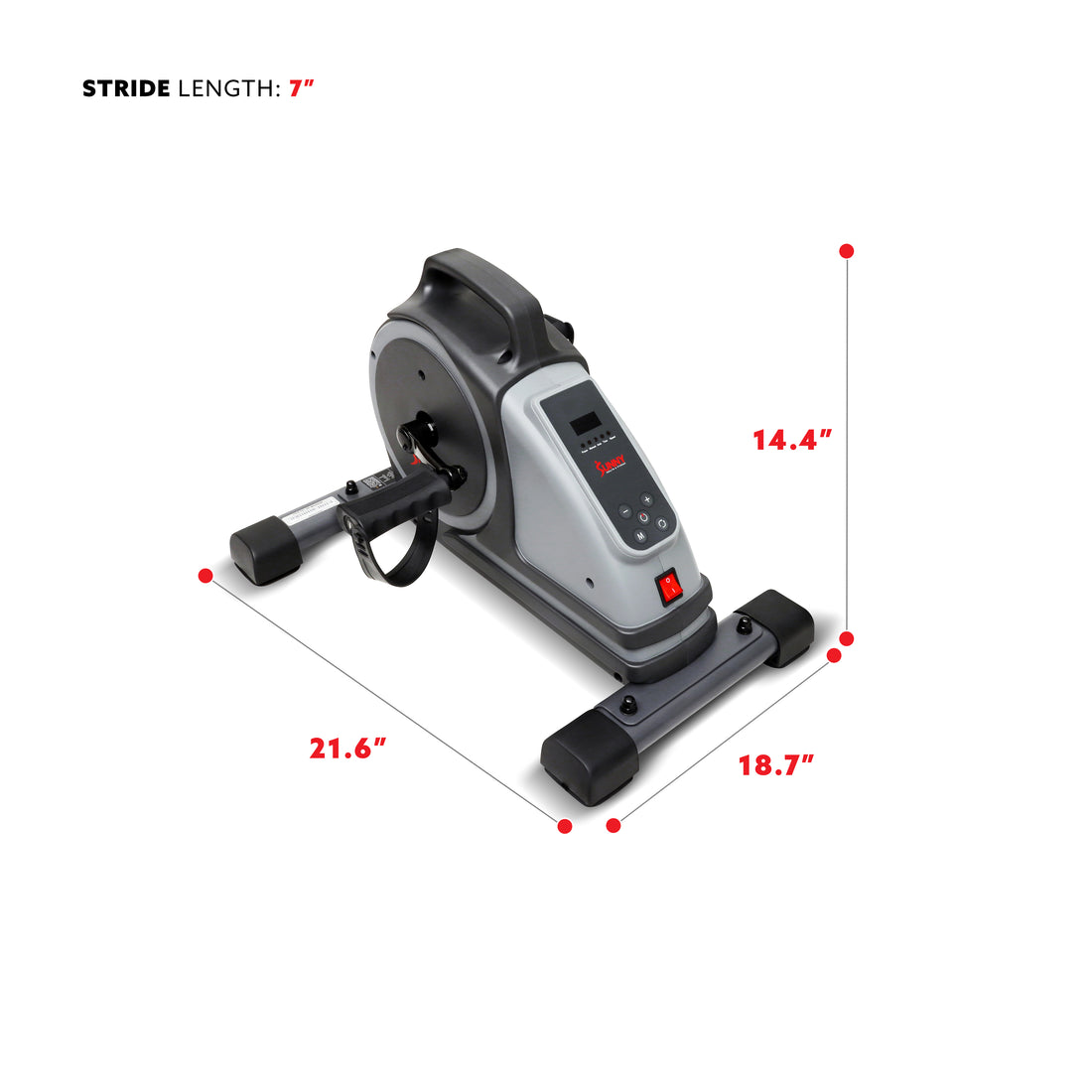 Electromagnetic Mini Exercise Bike | Sunny Health and Fitness