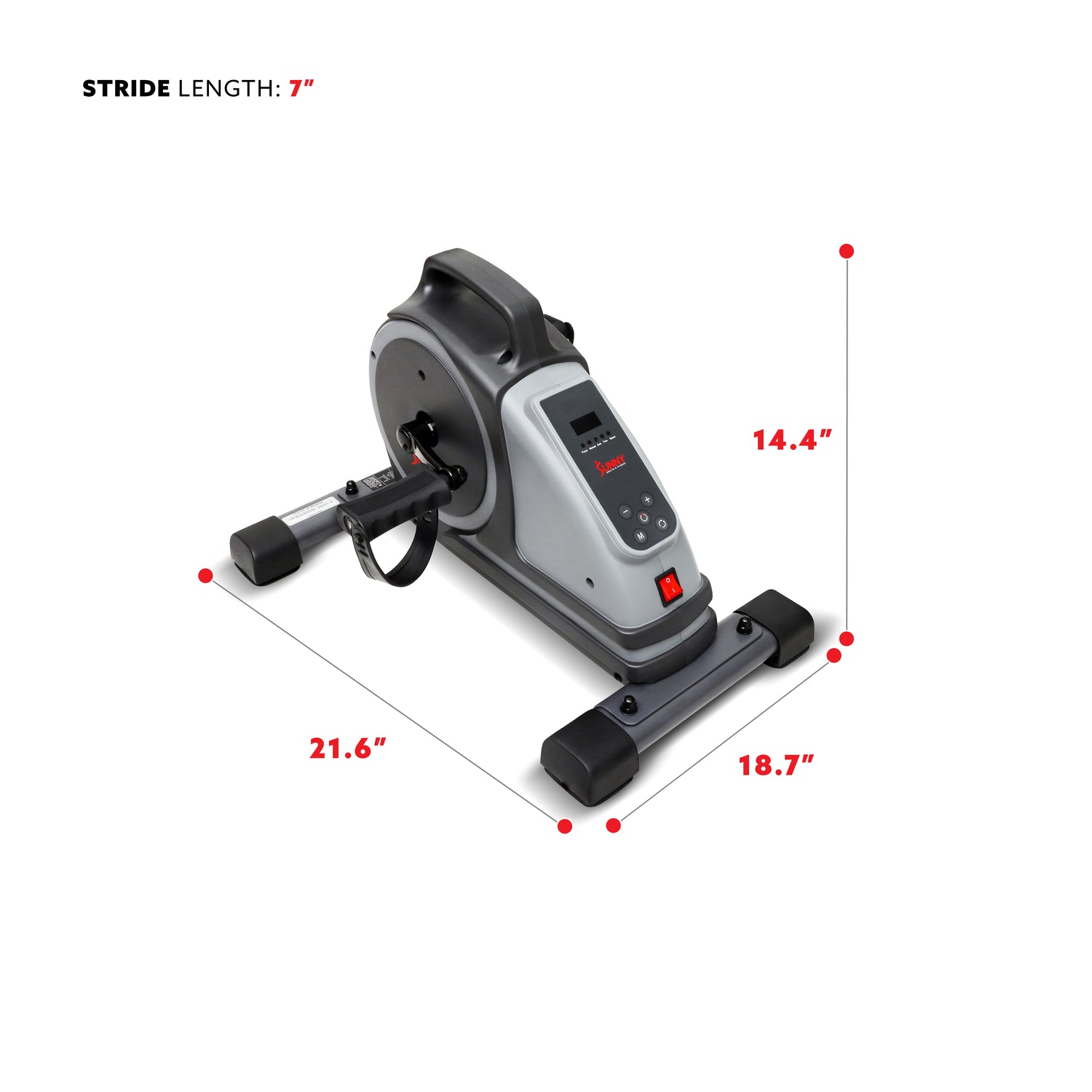 Electromagnetic Mini Exercise Bike | Sunny Health and Fitness