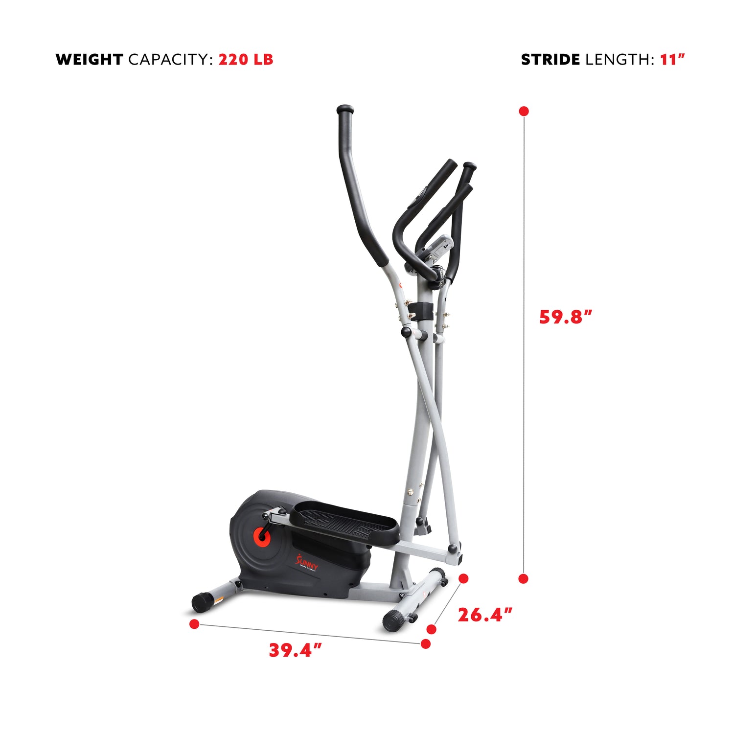 Smart Magnetic Elliptical Machine | Sunny Health and Fitness