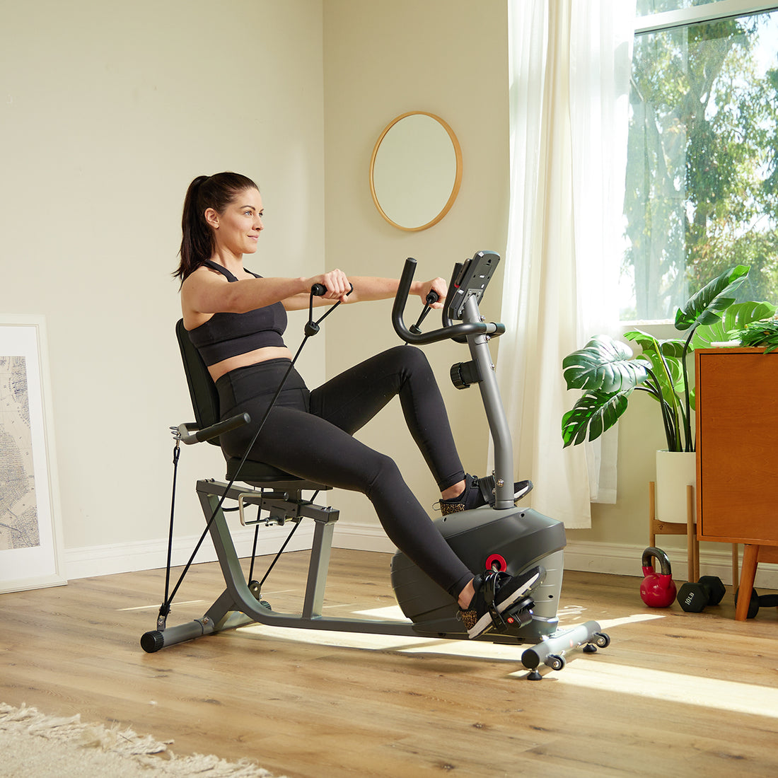 Smart Performance Interactive Recumbent Exercise Bike | Sunny Health ...
