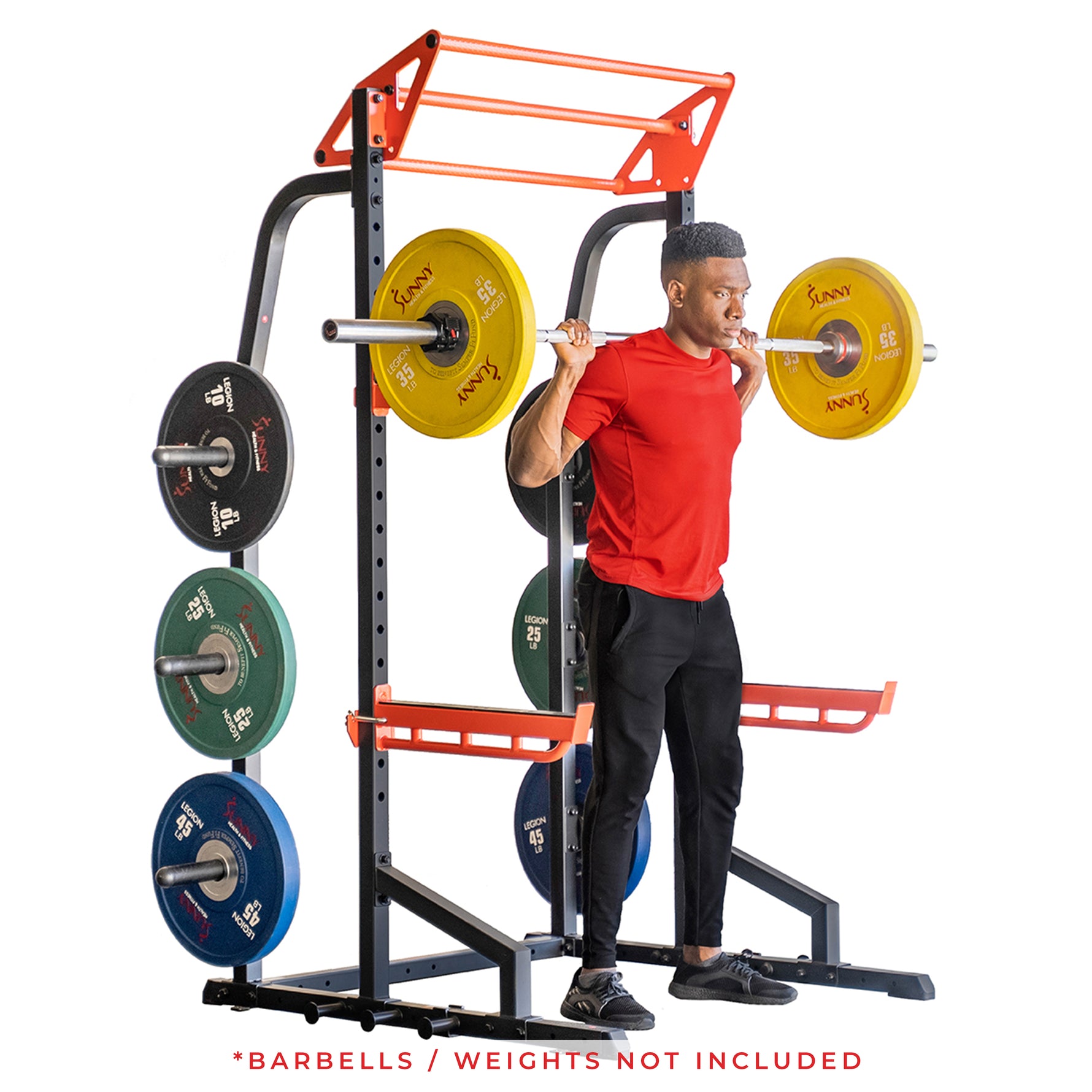Power Zone Premium Heavy Duty Multifunction Squat Power Rack | Sunny ...