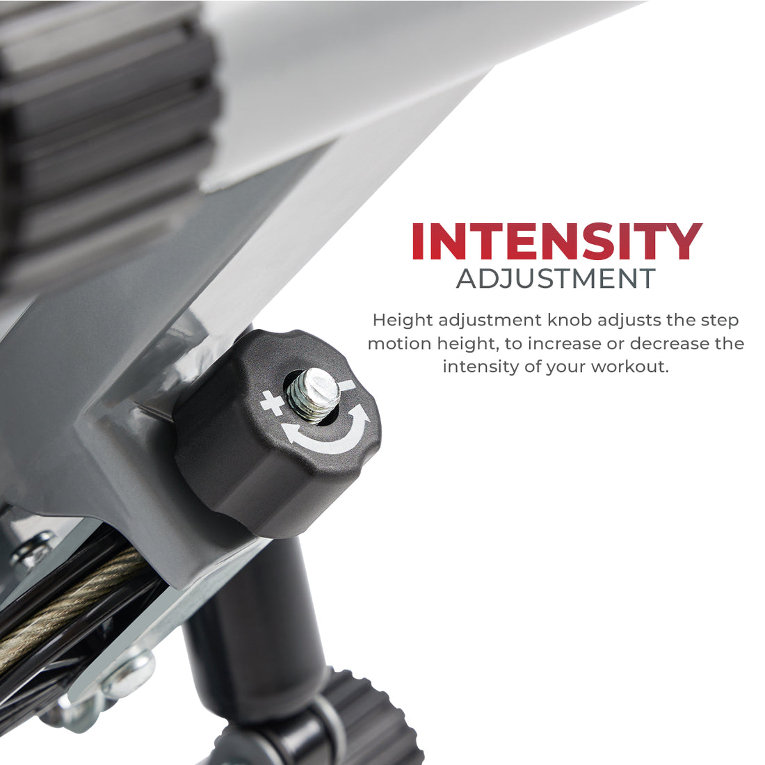 Mini Stepper with Resistance Bands Step Machine w/ LCD Monitor | Sunny ...