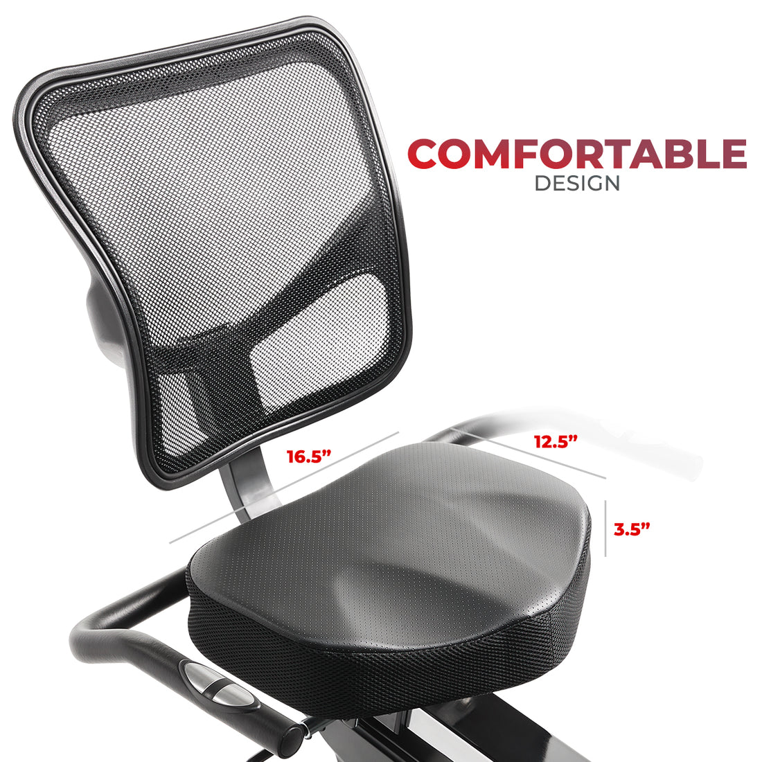 Smart Programmable 16 Levels Electro-Magnetic Resistance Recumbent Exercise Bike | Sunny Health ...