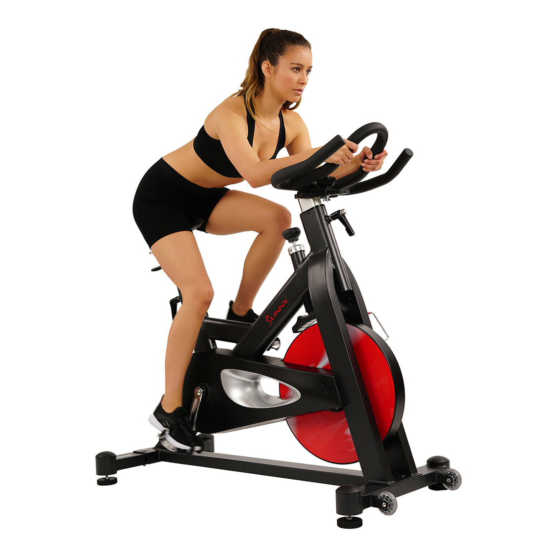 Evolution Pro Magnetic Belt Drive Heavy Duty Indoor Cycling Bike | Sunny Health & Fitness