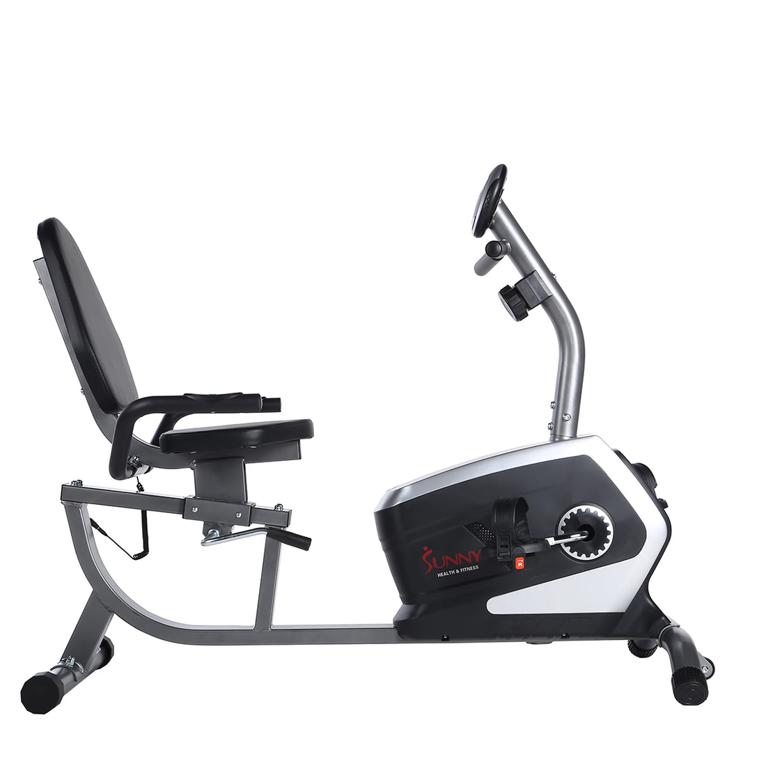 Recumbent Exercise Bike 300 lb Capacity & Adjustable Seat | Sunny ...