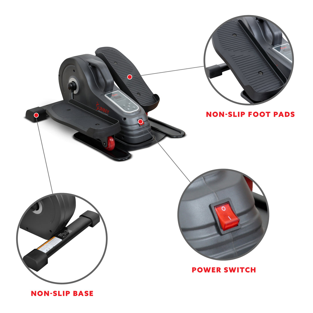 Sit Fit Electric Under Desk Elliptical Machine By Sunny | Sunny Health ...