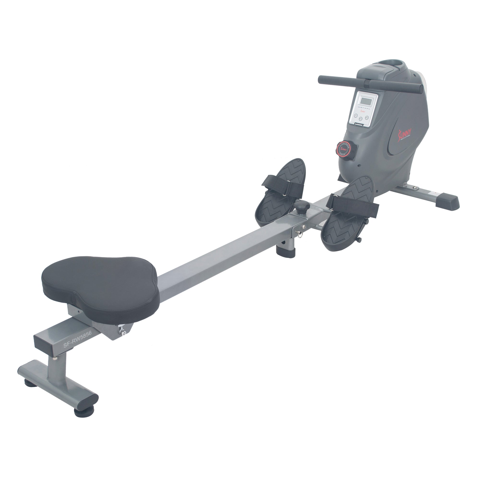 Rowing Machine Magnetic Rower, LCD Monitor w/ Device Holder | Sunny ...