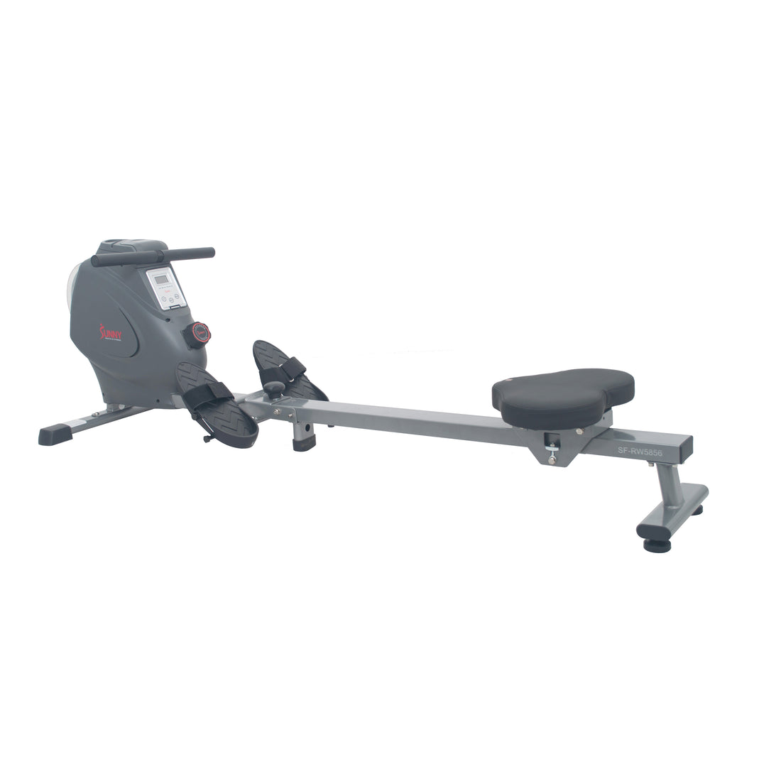 Rowing Machine Magnetic Rower, LCD Monitor w/ Device Holder | Sunny ...